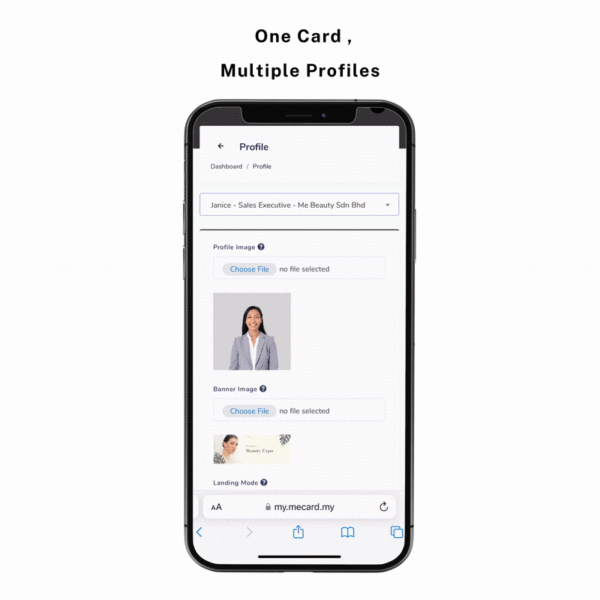 MeCard - #1 E-Business Card with Multiple Profile
